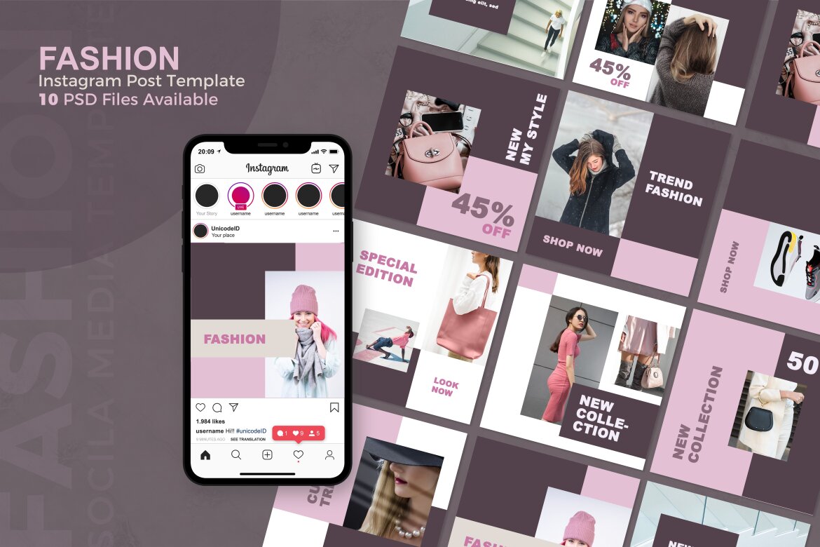 Fashion - Instagram Post Template | Deeezy