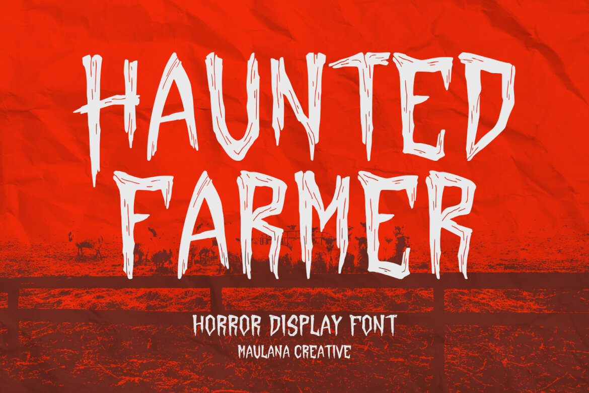 Haunted Farmer Horror Display Font | Deeezy