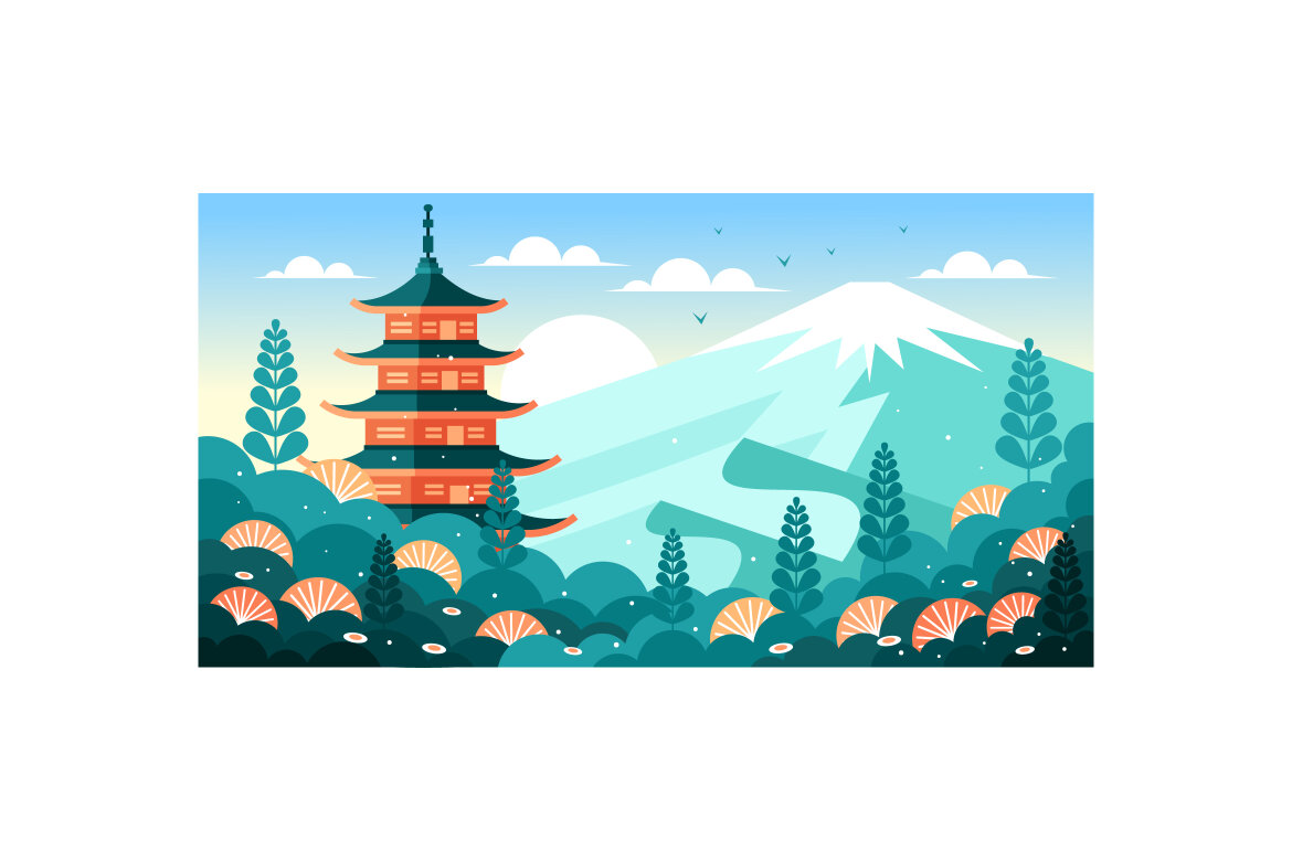 Japanese Mountain Temple Surrounded by Nature | Deeezy