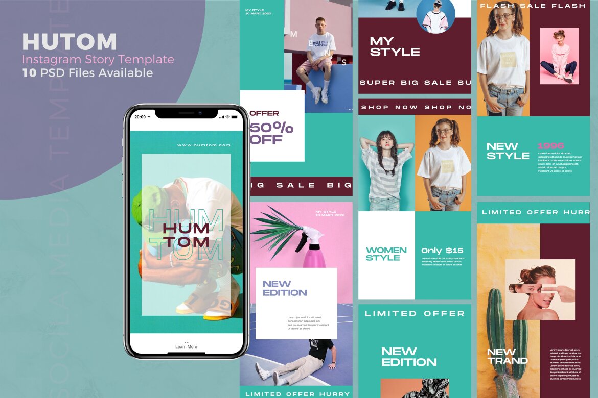 Hutom - Free Instagram Story Template | Deeezy