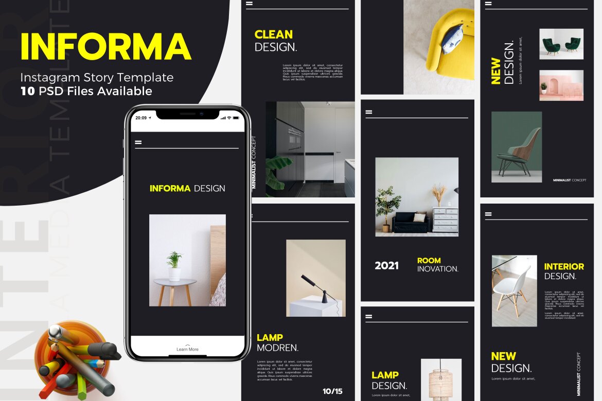 Interior - Instagram Story Template | Deeezy