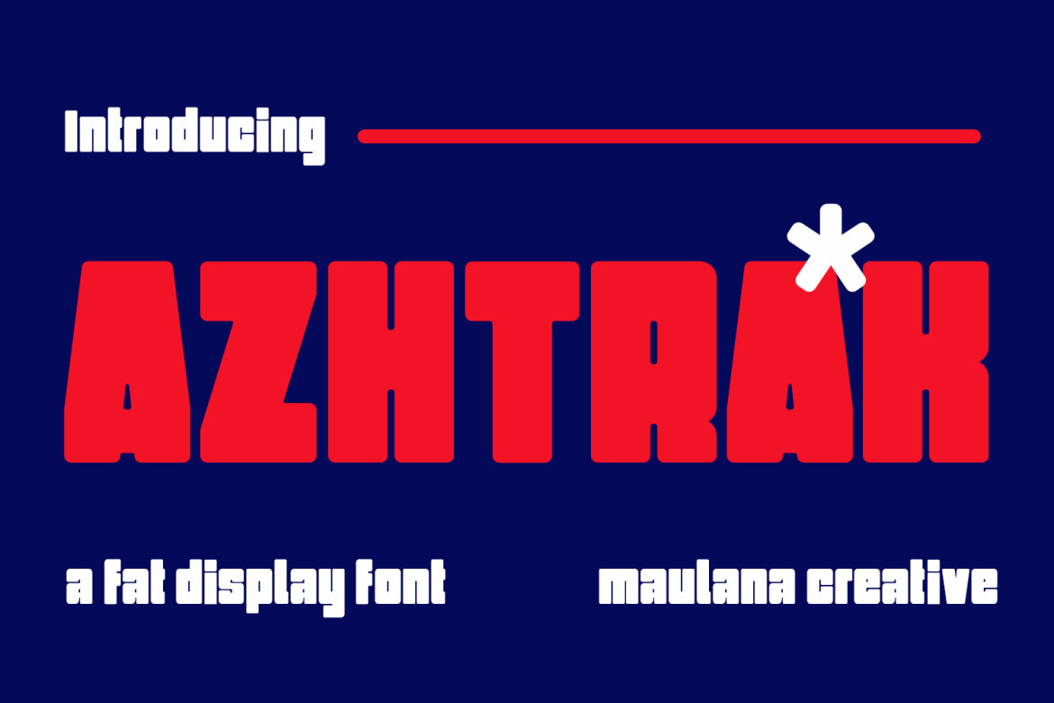 Azhtrak Bold Display Font | Deeezy