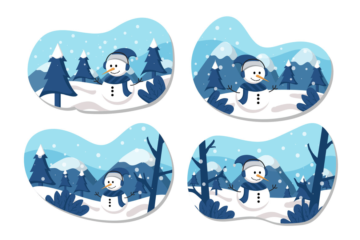 Winter with Snowman Collection | Deeezy