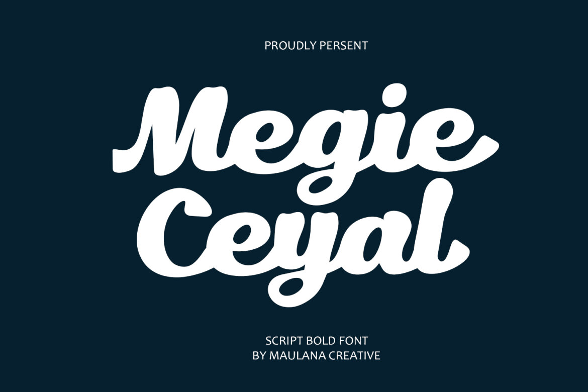 Megie Ceyal Script Bold Font | Deeezy