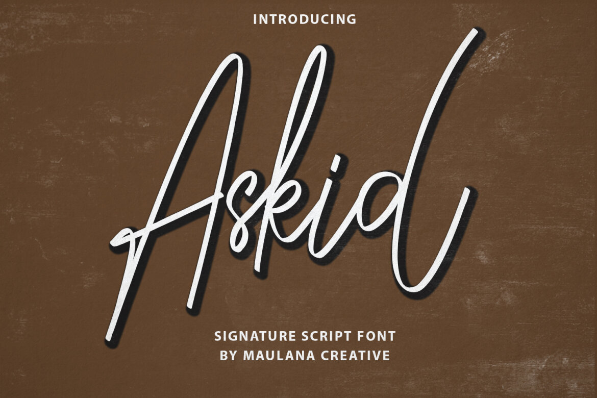 Askid Signature Script Font | Deeezy