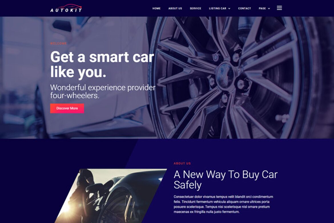 Auto Dealership & Car Listing Elementor Template | Deeezy