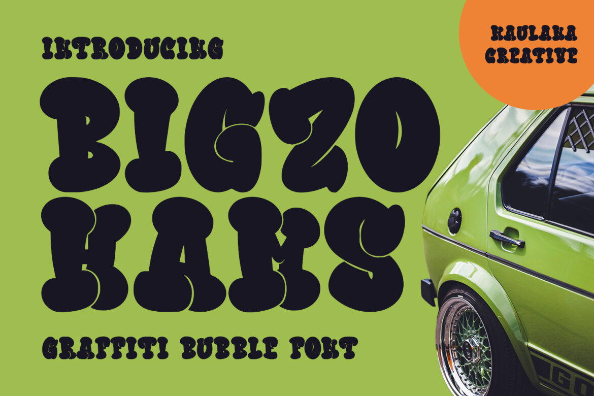 Bigzo Hams Graffiti Bubble Font | Deeezy