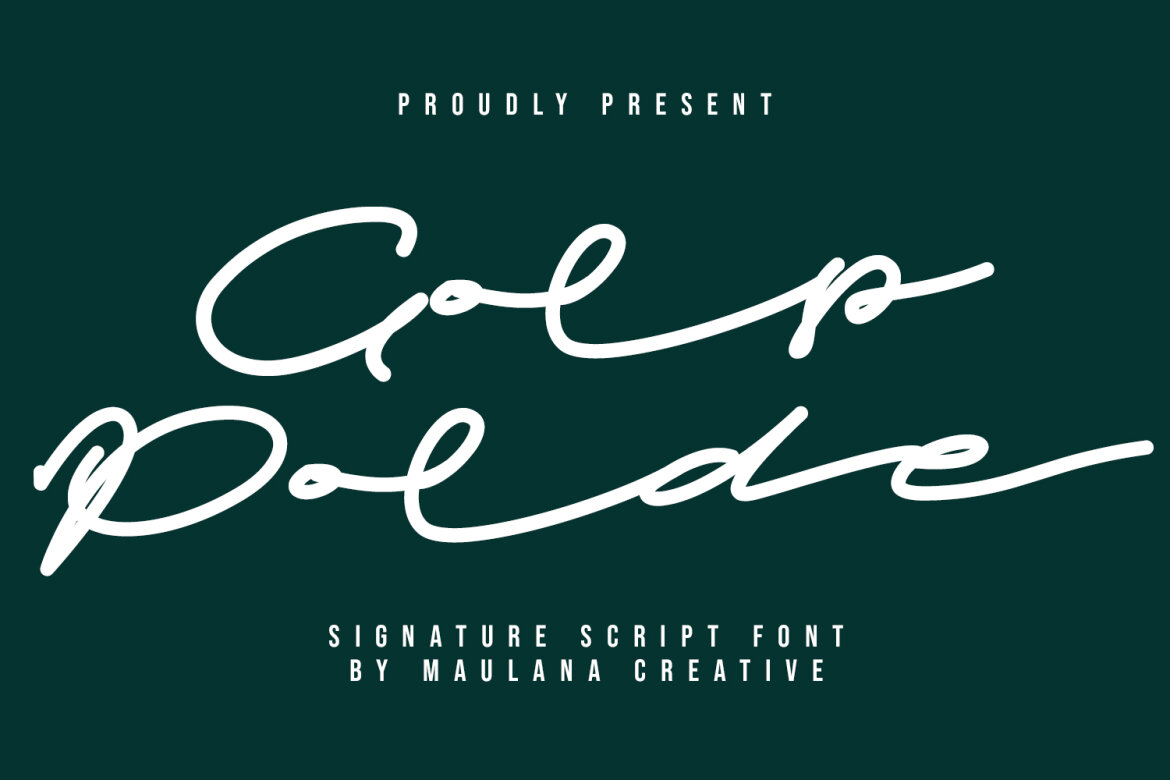 Golp Polde Signature Script Font | Deeezy