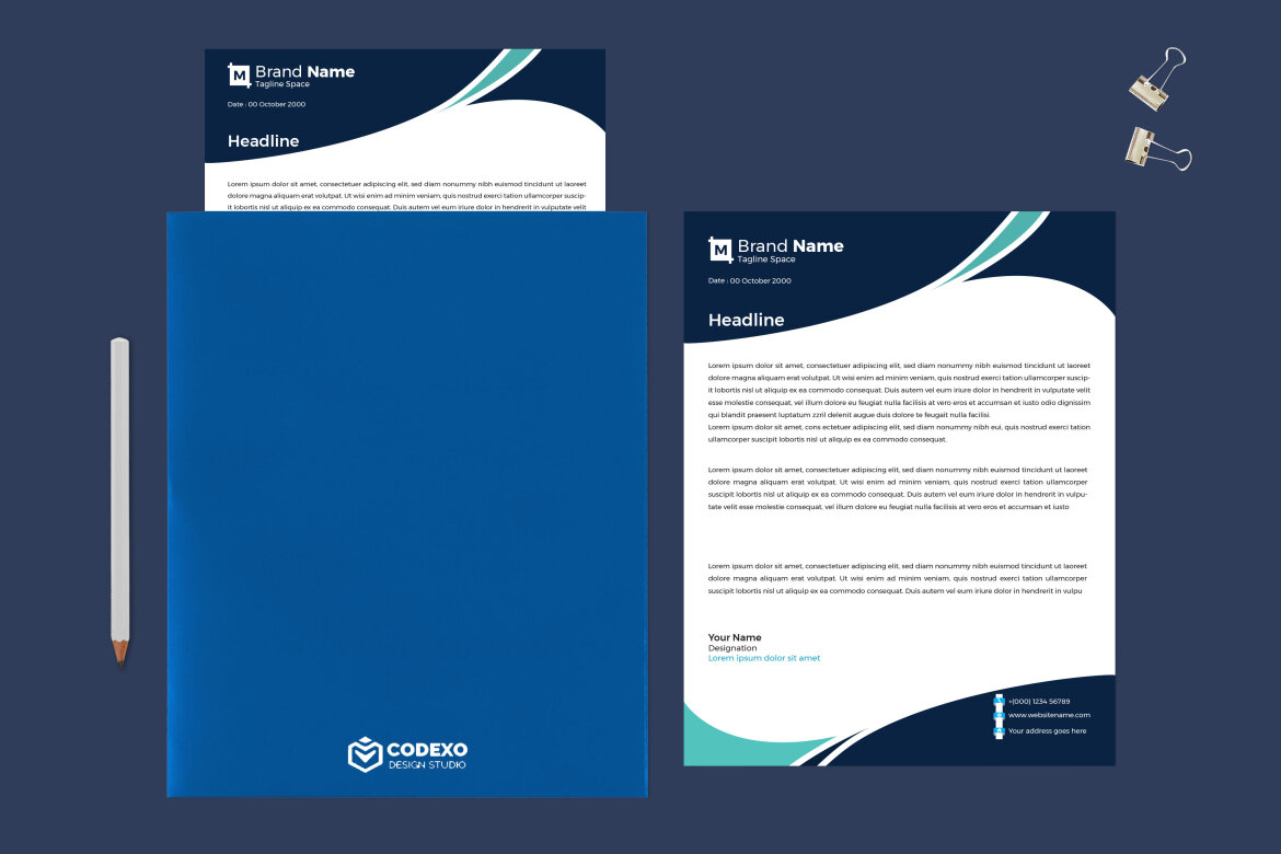 Creative Letterhead Design Template | Deeezy
