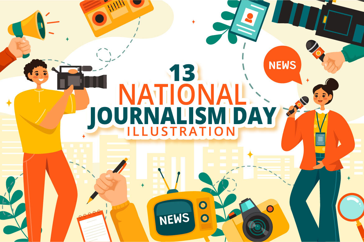 13 National Journalism Day Illustration | Deeezy