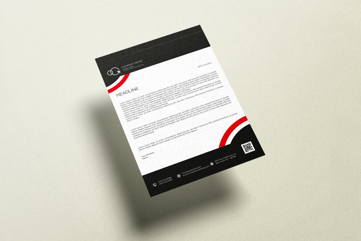 Creative Letterhead Design Template | Deeezy