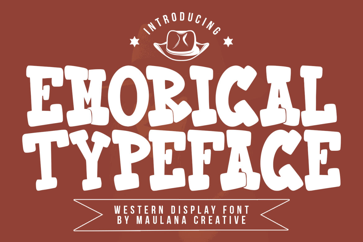 Emorical Typeface Western Display Font | Deeezy