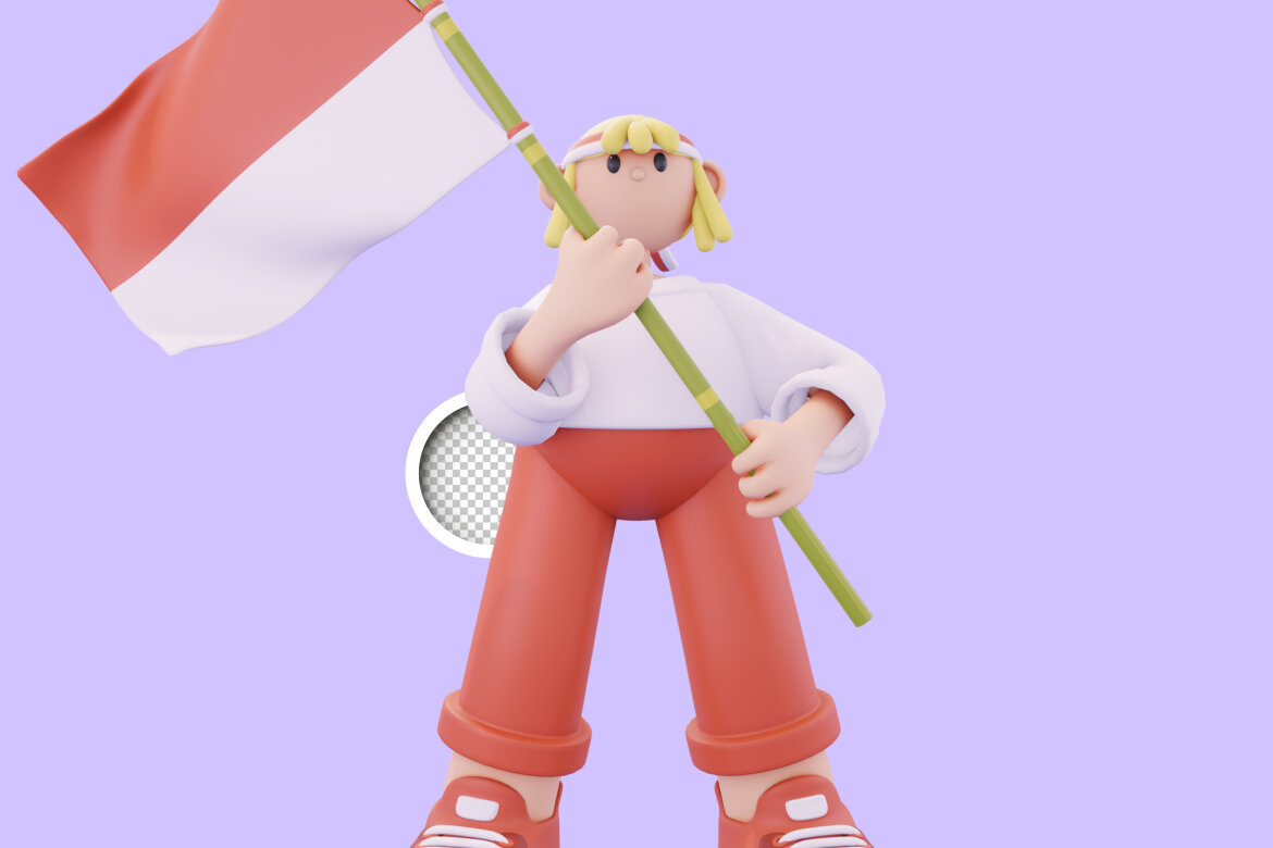 Raising the flag above using bamboo sticks | Deeezy