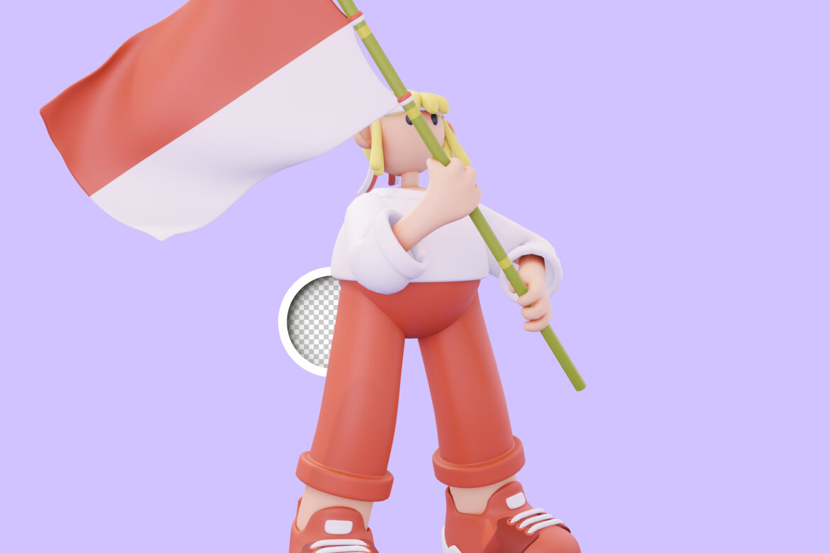 Sticking the flag into the ground | Deeezy