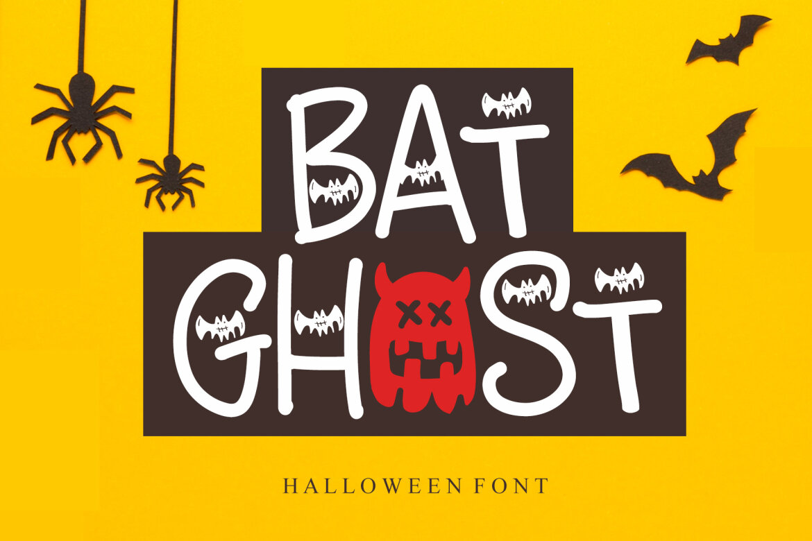 Bat Ghost FREE Halloween Font | Deeezy