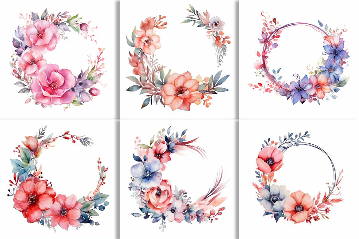 Flower Sublimation FREE Floral Clipart | Deeezy