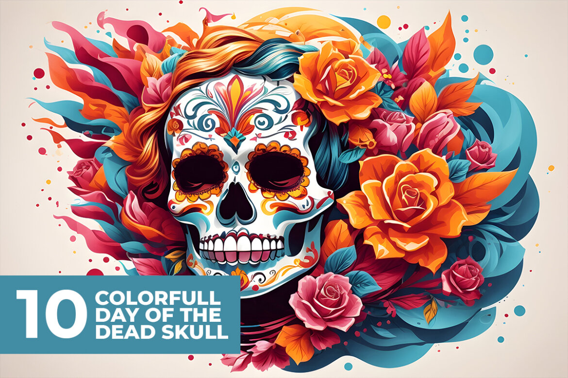 10 Colorful Day of the Dead Skull Stock Images | Deeezy