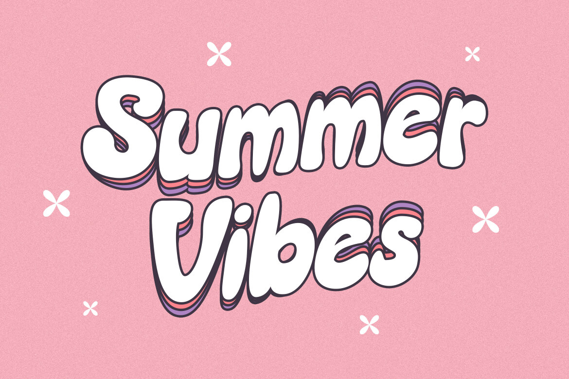 Sunday Milk - Groovy Display font | Deeezy