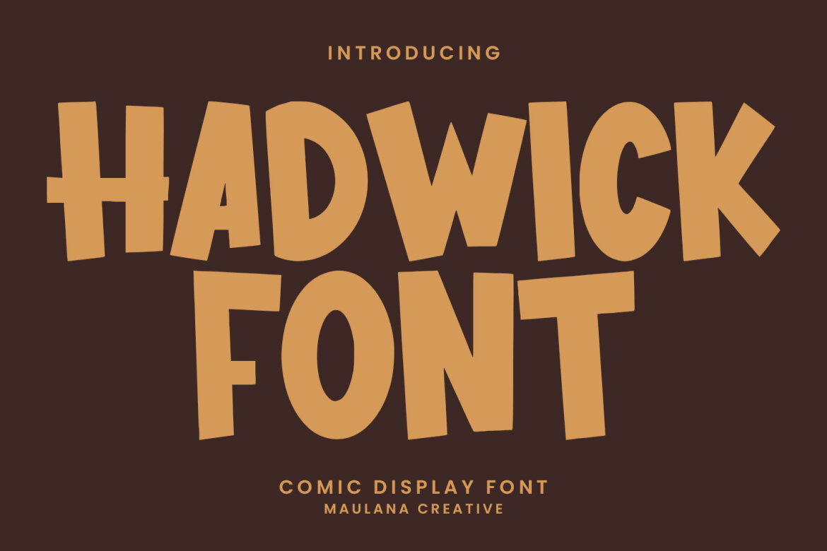 Hadwick Comic Display Font | Deeezy