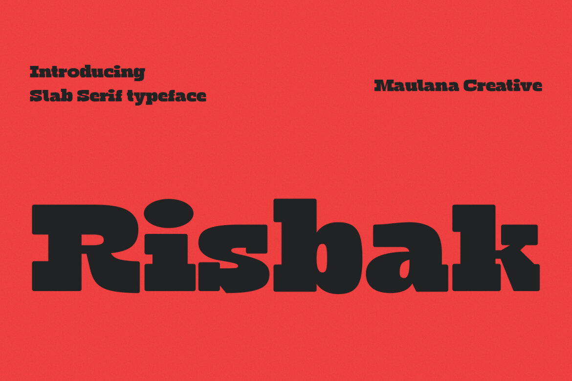 Risbak Slab Serif Typeface | Deeezy