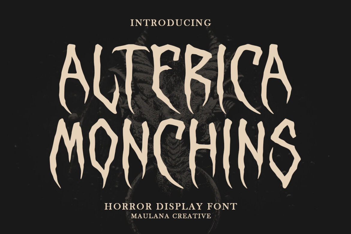 Alterica Monchins Horror Display Font | Deeezy