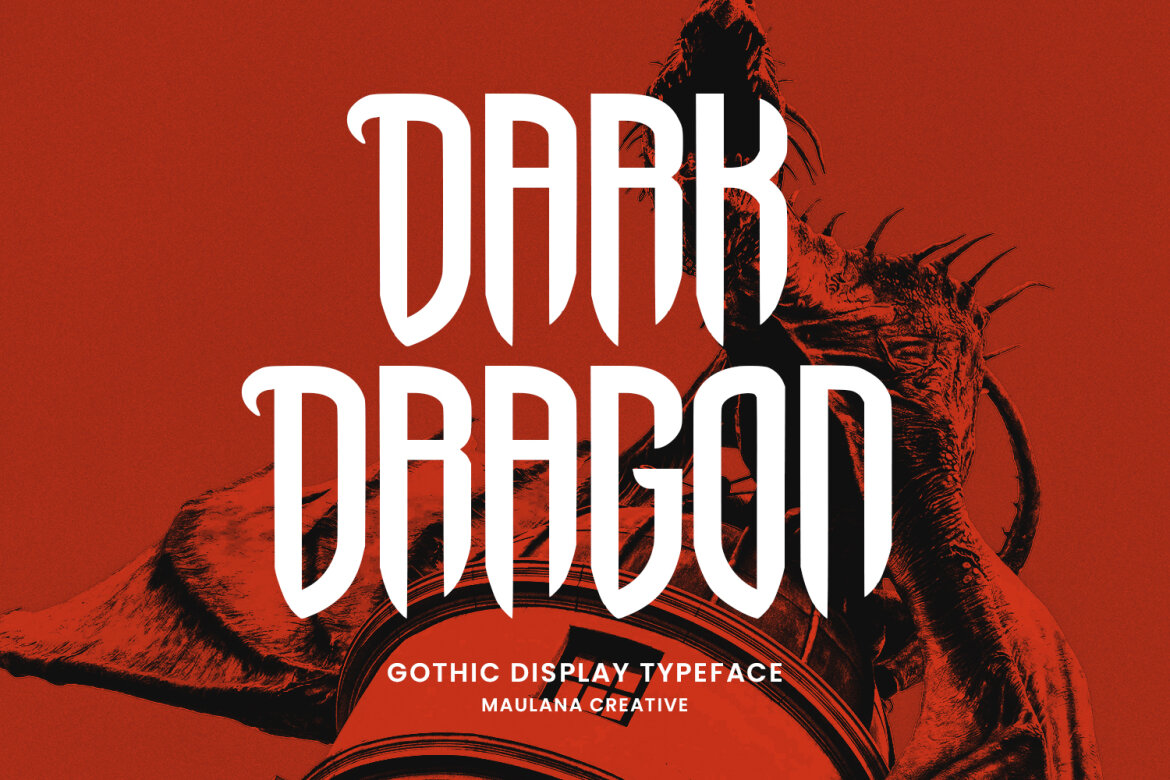Dark Dragon Gothic Display Typeface | Deeezy