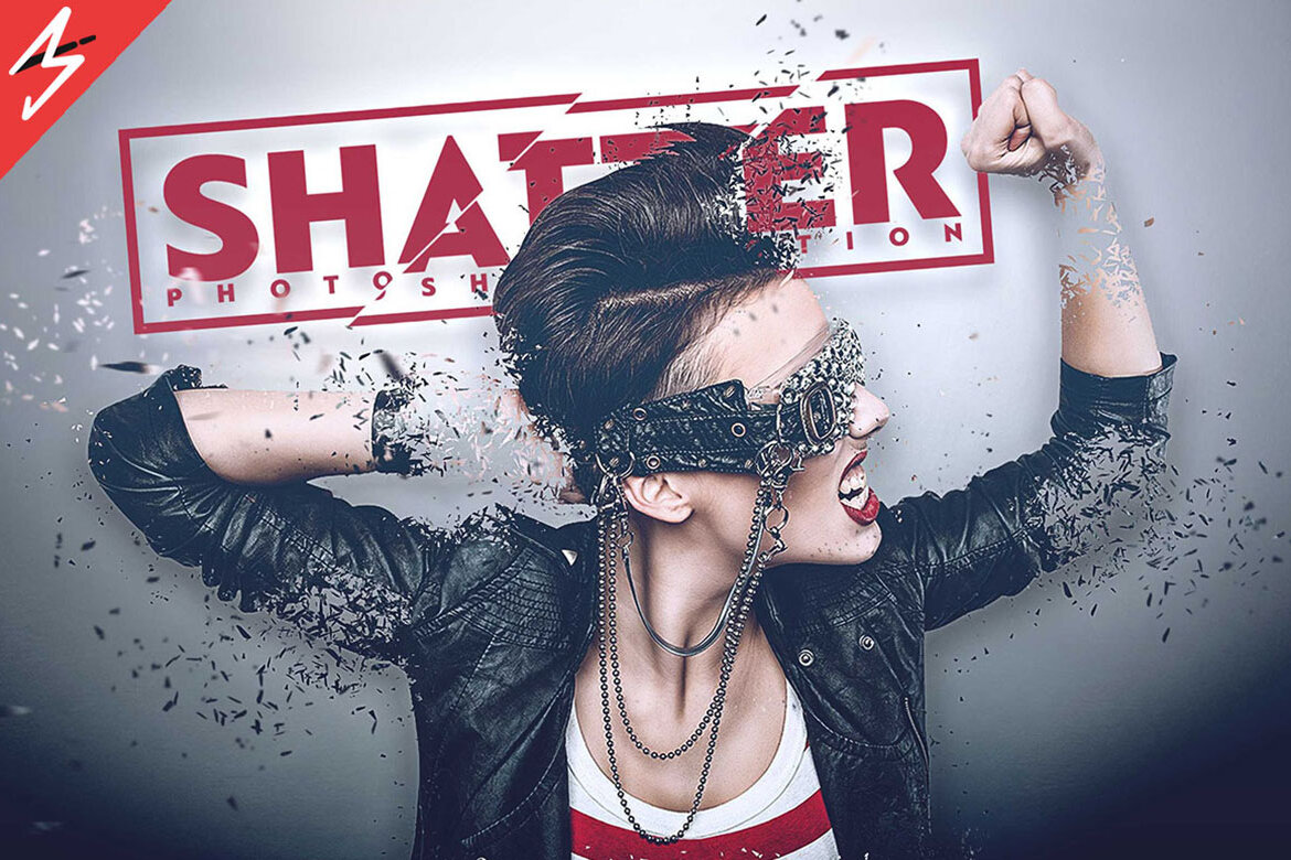 Shatter Photoshop Action | Deeezy