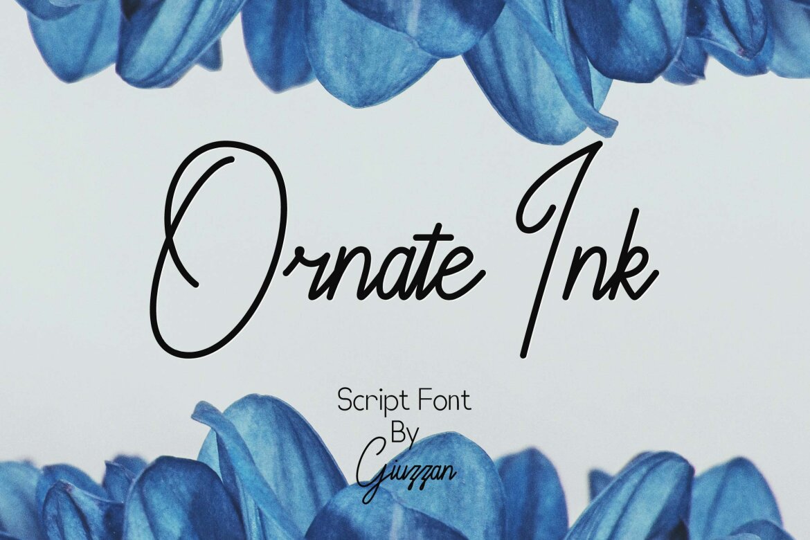 Ornate Ink | Script Font | Deeezy