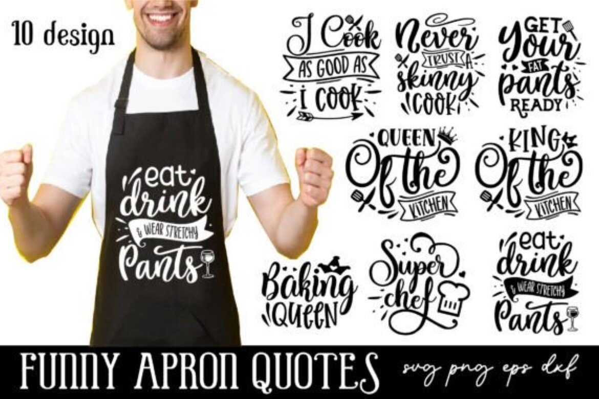 Funny Apron Svg Bundle | Deeezy