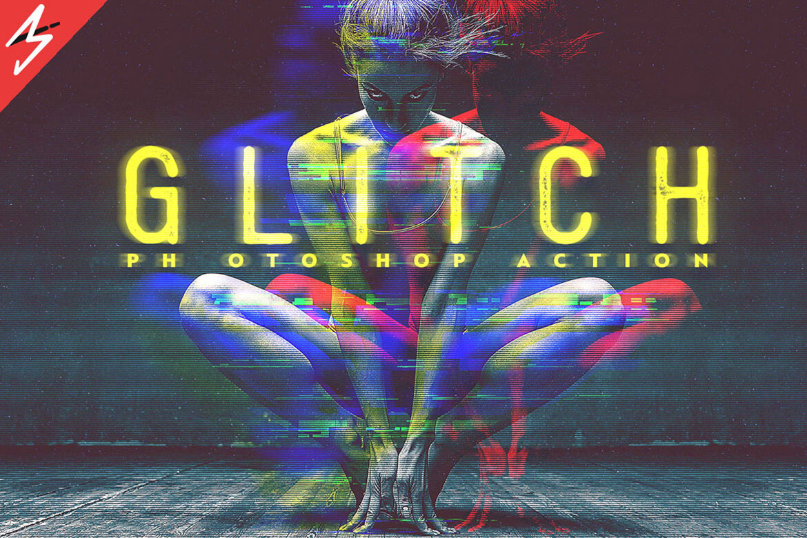 Glitch Photoshop Action | Deeezy