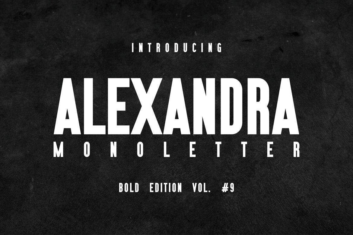 Alexandra Monoletter Font | Deeezy