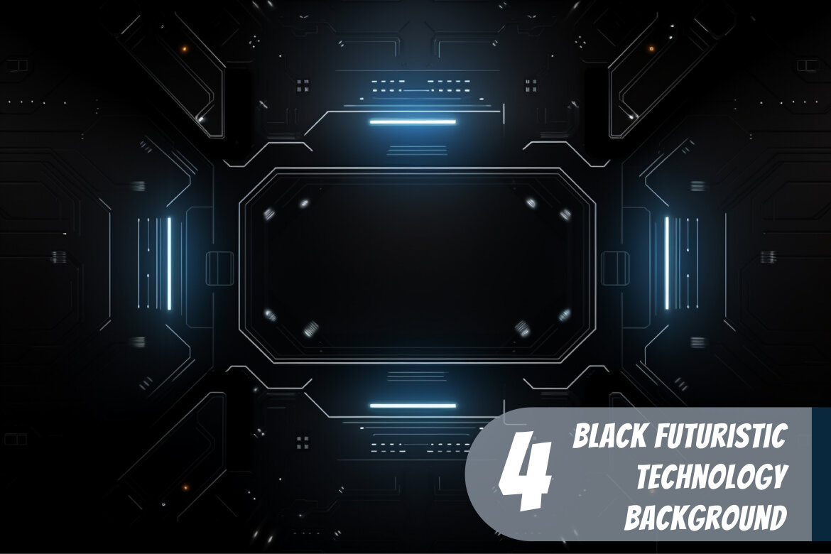 4 Images of black futuristic technology background | Deeezy