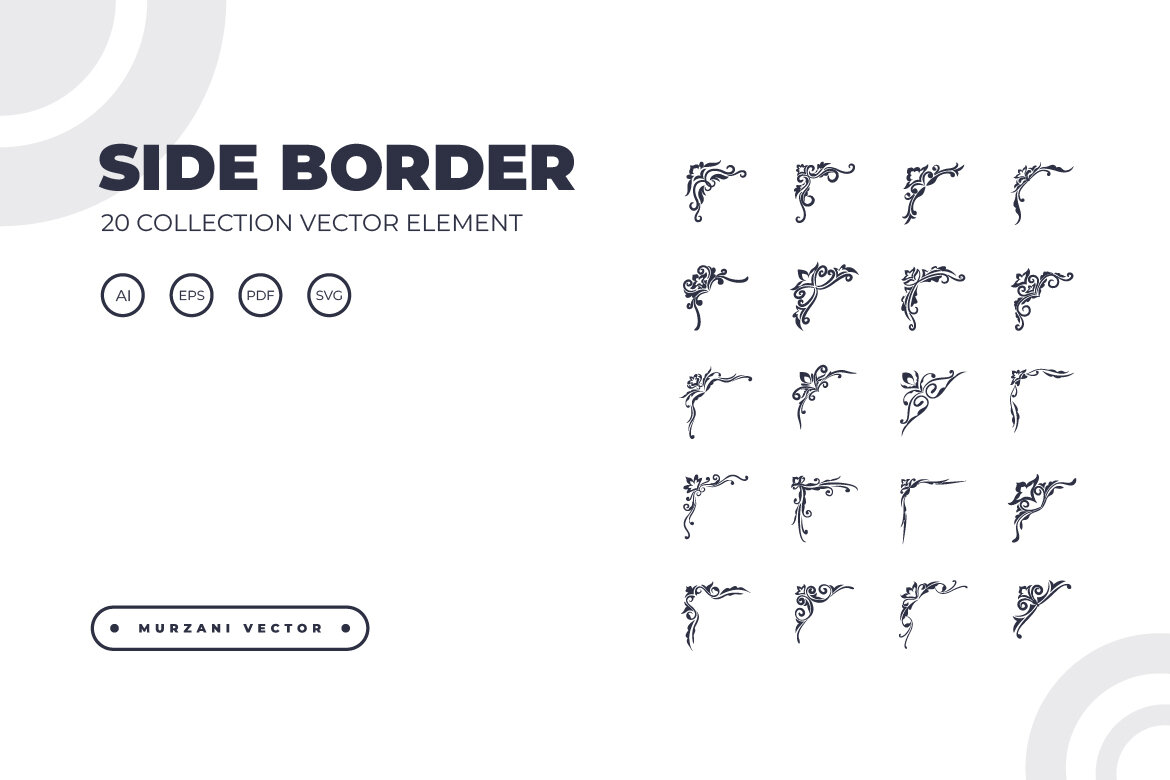 Set element side border vector | Deeezy