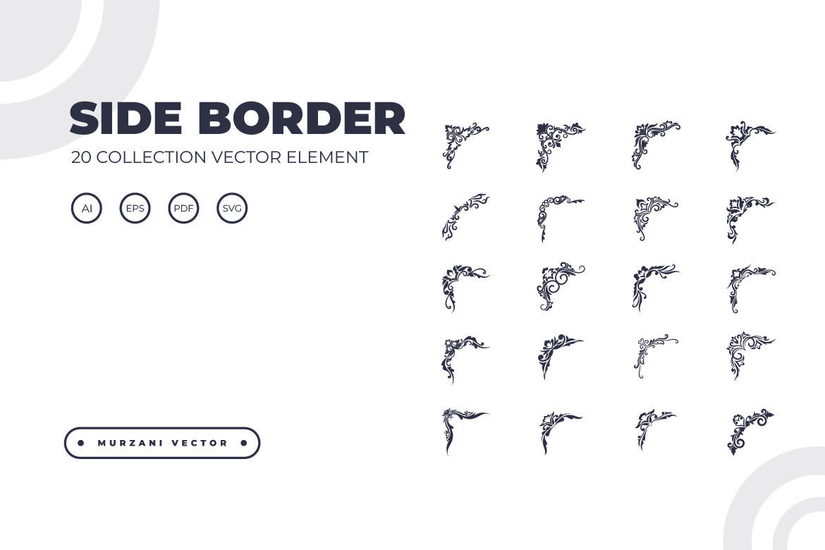 collection of side border vector element | Deeezy