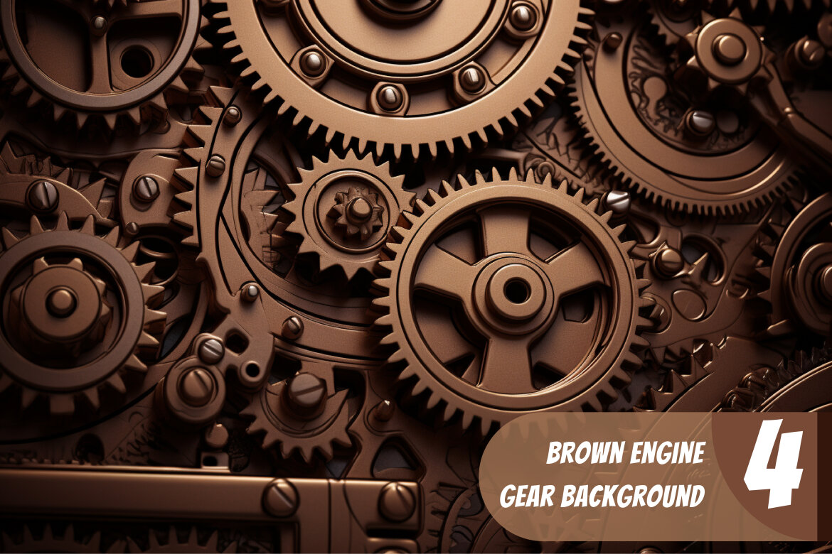 4 Images of brown engine gear background | Deeezy