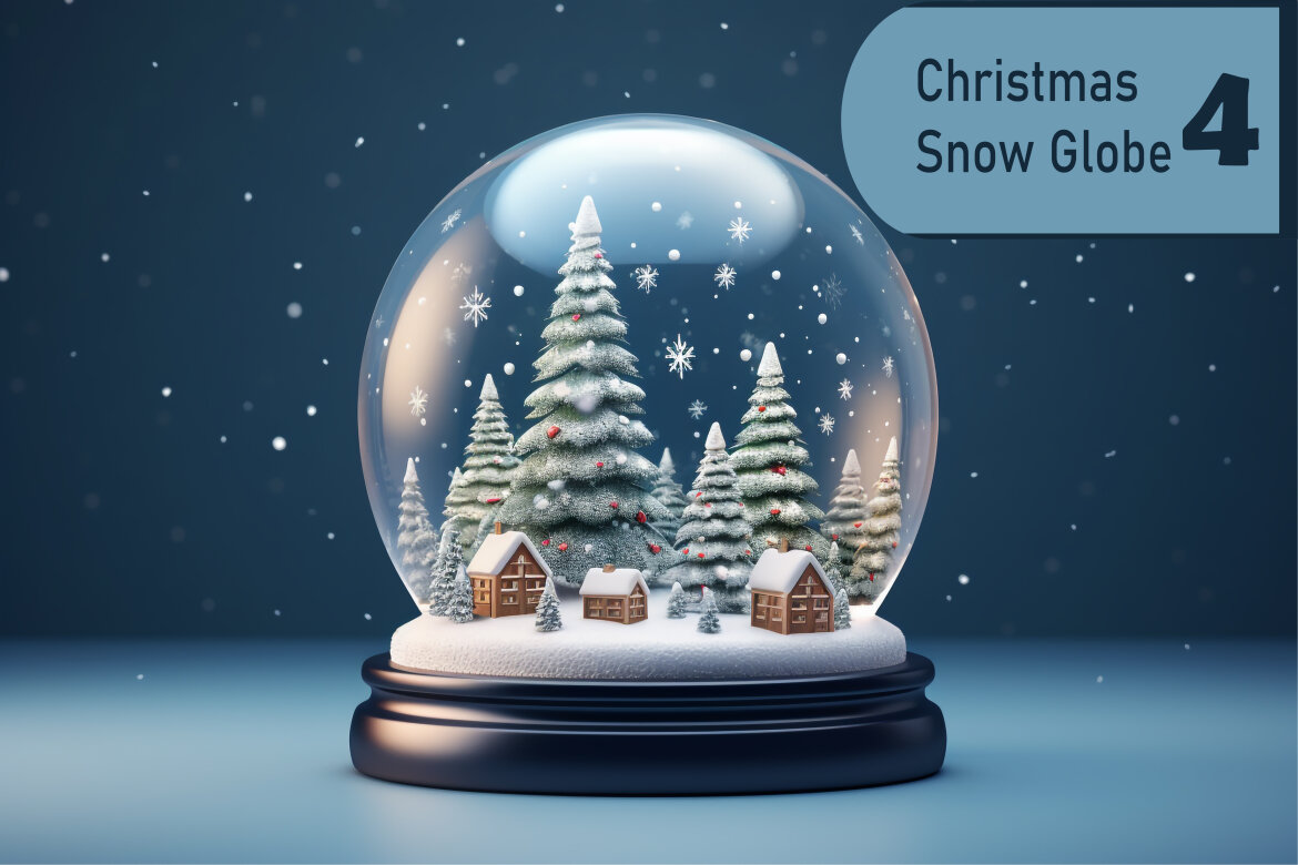 Christmas Snow Globe FREE illustrations | Deeezy