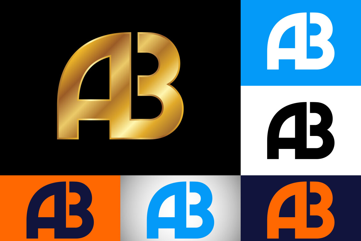 Letter A B Logo Design | Deeezy