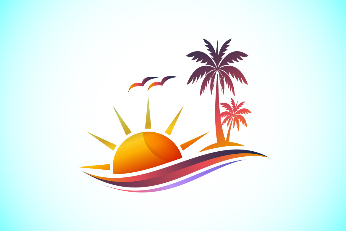 Beach logo design | Deeezy