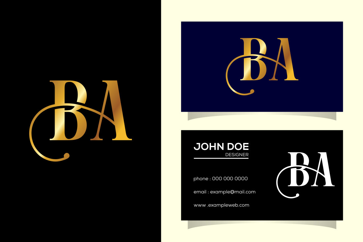 Letter B A Logo Design | Deeezy