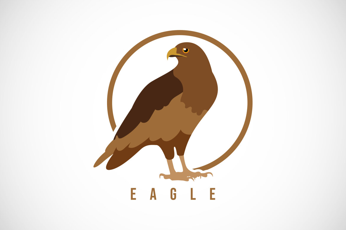Eagle bird in a circle. | Deeezy