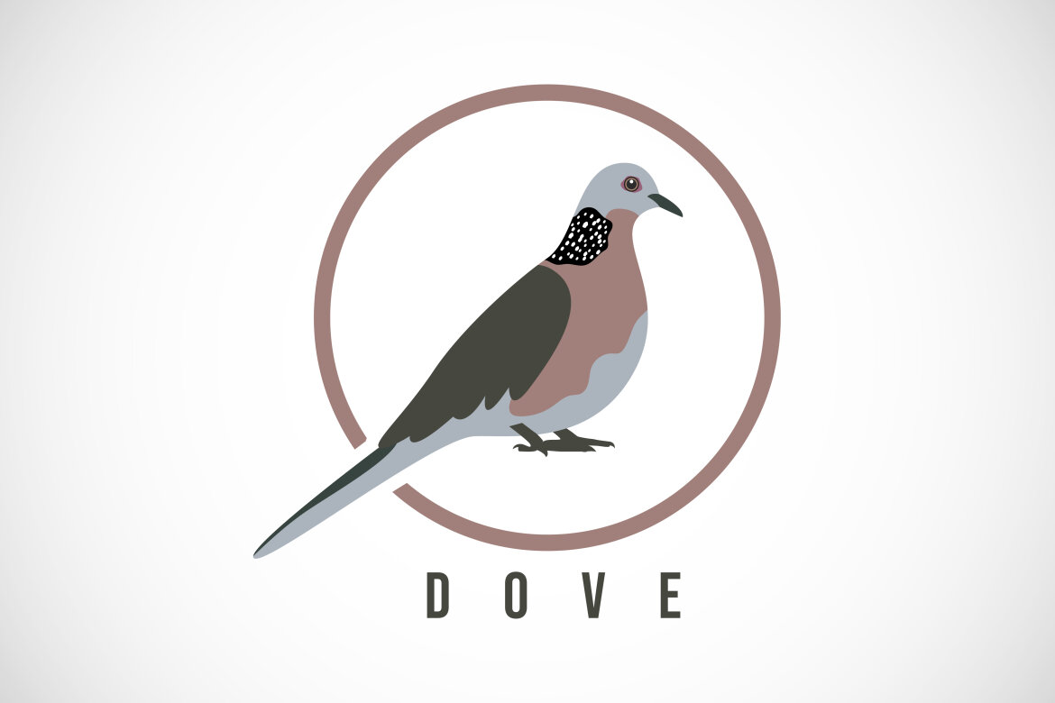 Dove bird in a circle. | Deeezy