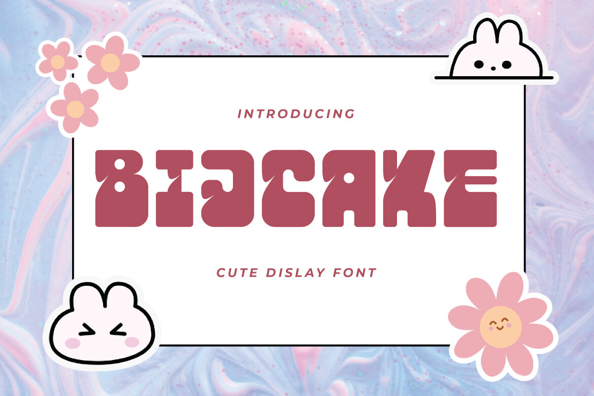 Bijcake - Cute Display Font | Deeezy