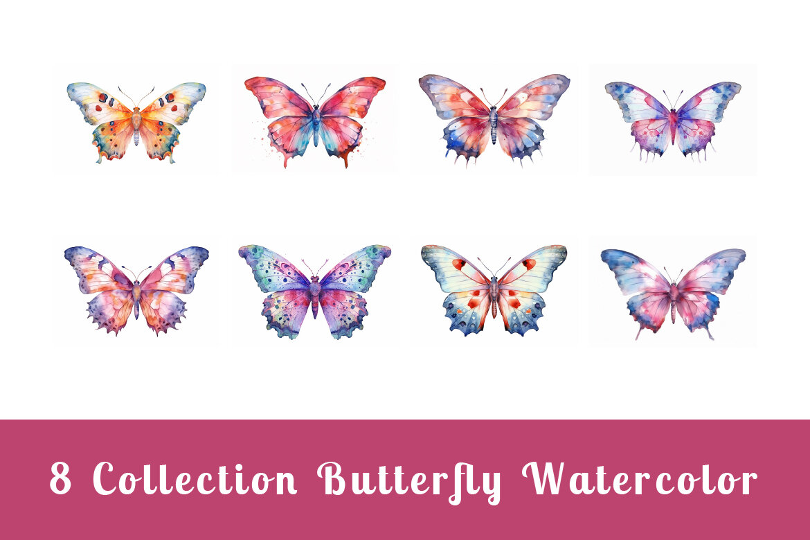 watercolor butterfly collection vol. 13 | Deeezy