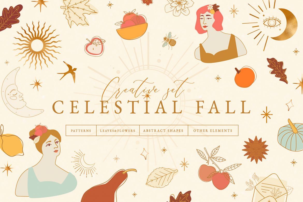 Celestial Fall Graphic Set | Deeezy
