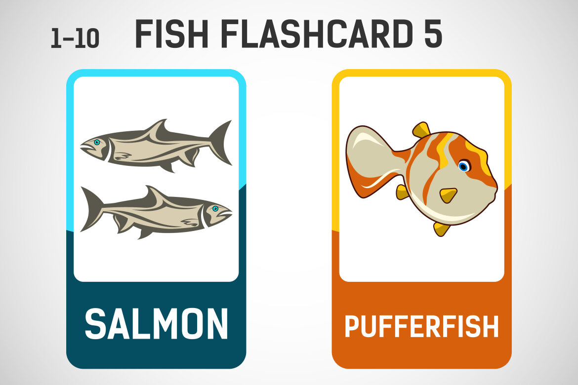 Fish flashcards for kids | Deeezy