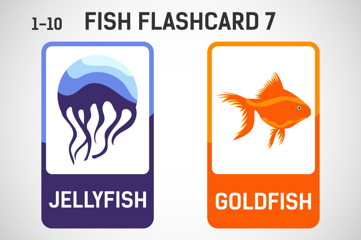 Fish flashcards for kids | Deeezy