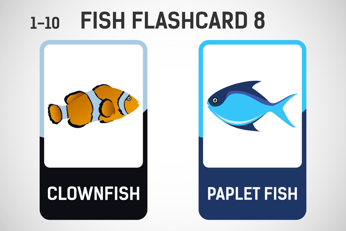 Fish flashcards for kids | Deeezy