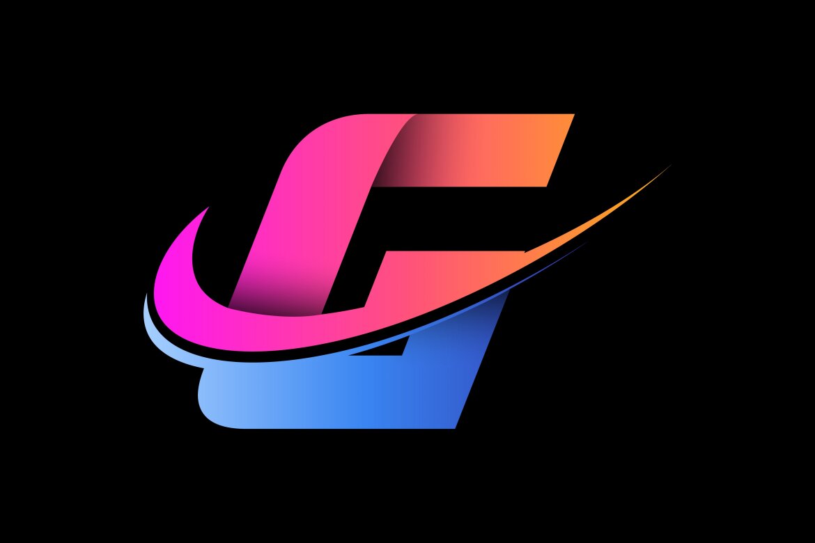 English alphabet with a swoosh logo | Deeezy