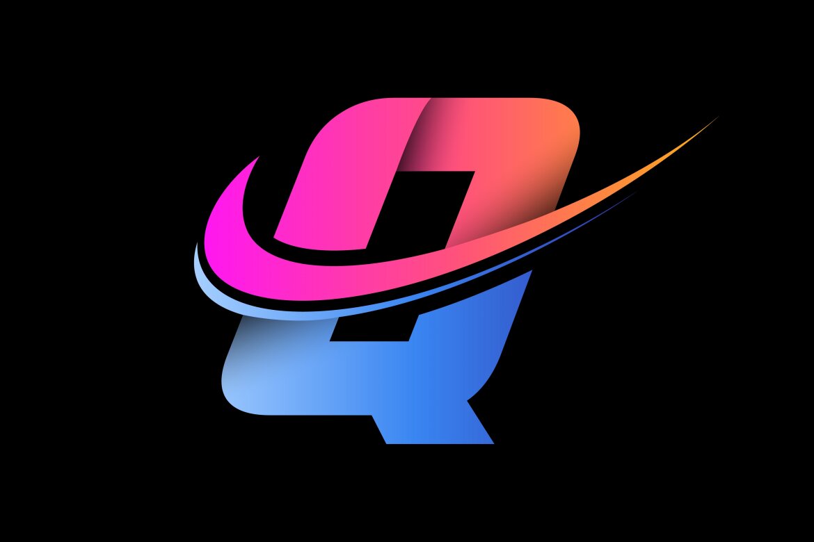 English alphabet with a swoosh logo | Deeezy