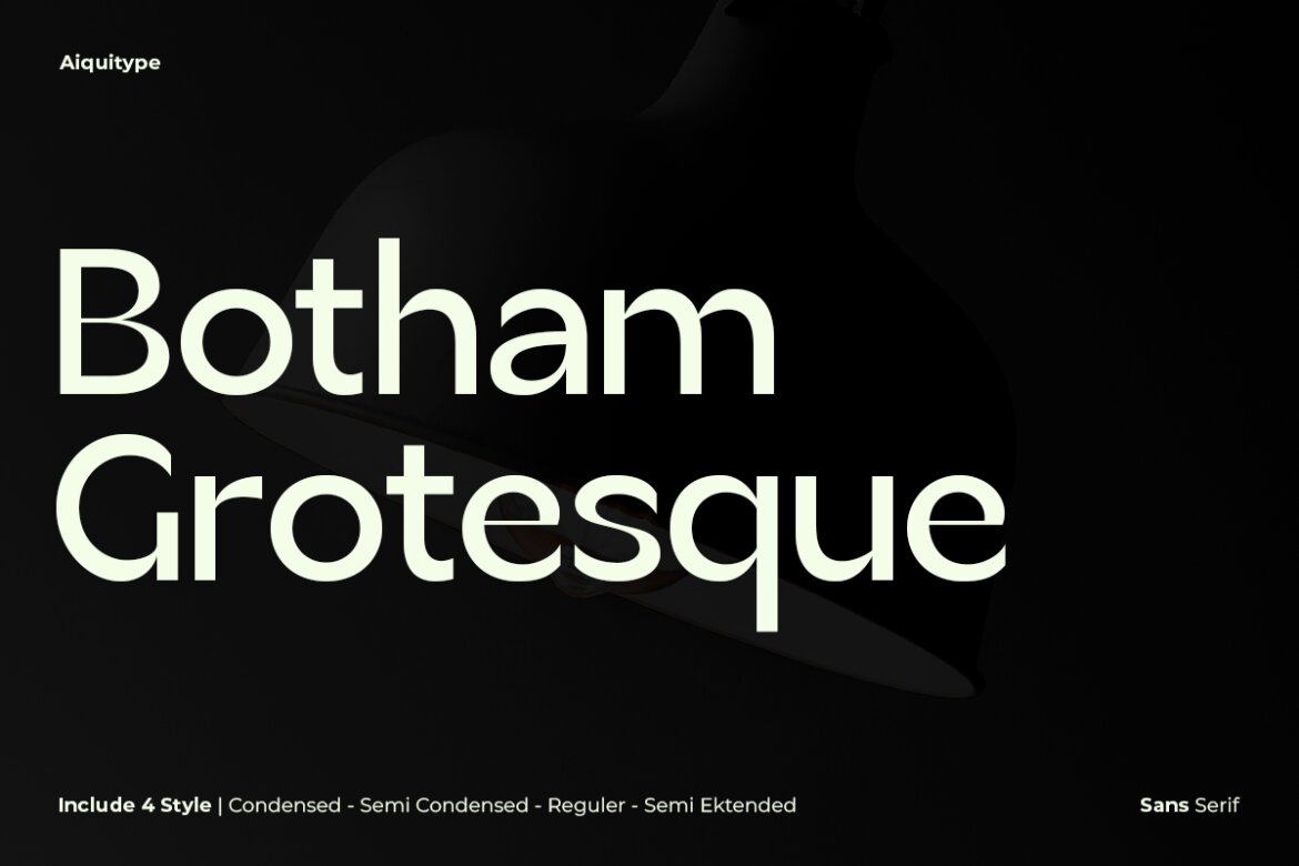 Botham Grotesque - Sans Serif Font Family | Deeezy